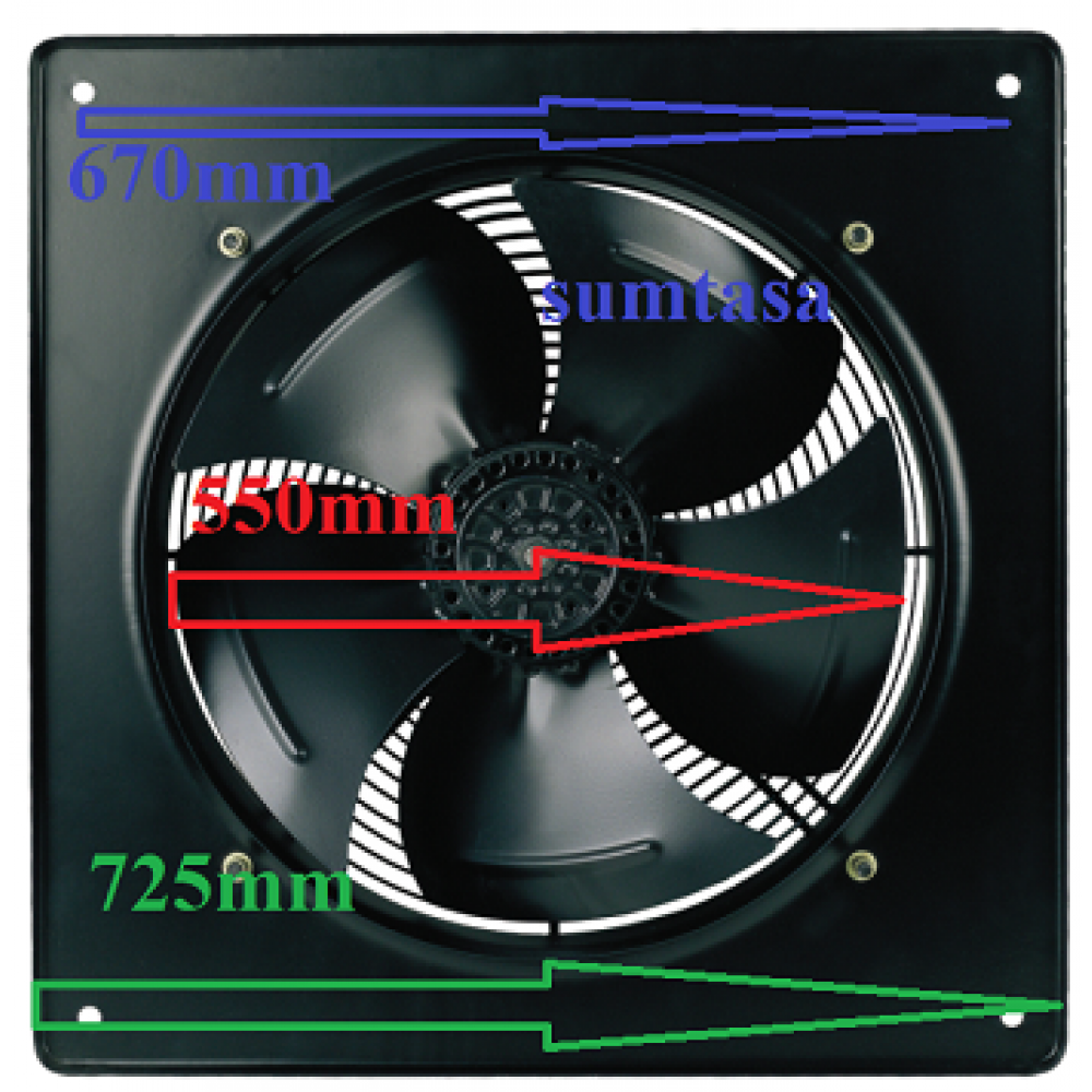 AXIAL FAN YWF4E-550SB,Industrial Ventilation Extractor Axial Exhaust ...