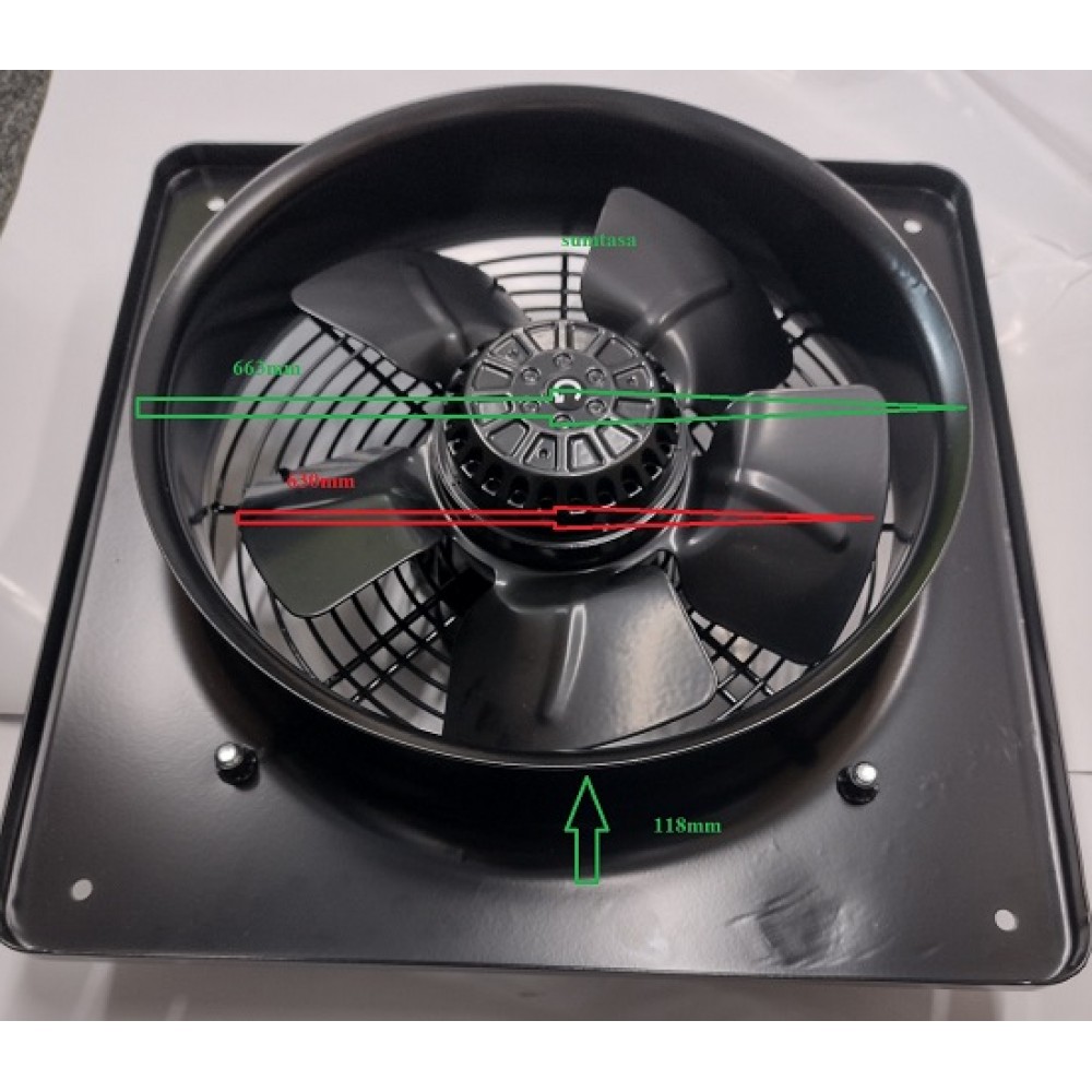AXIAL FAN YWF4E-630SB,Industrial Ventilation Extractor Axial Exhaust ...