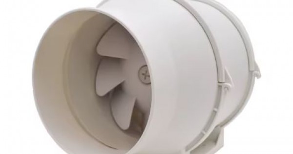 Duct Inline TT Fan Plastic Blades 220-240 voltage With one speed