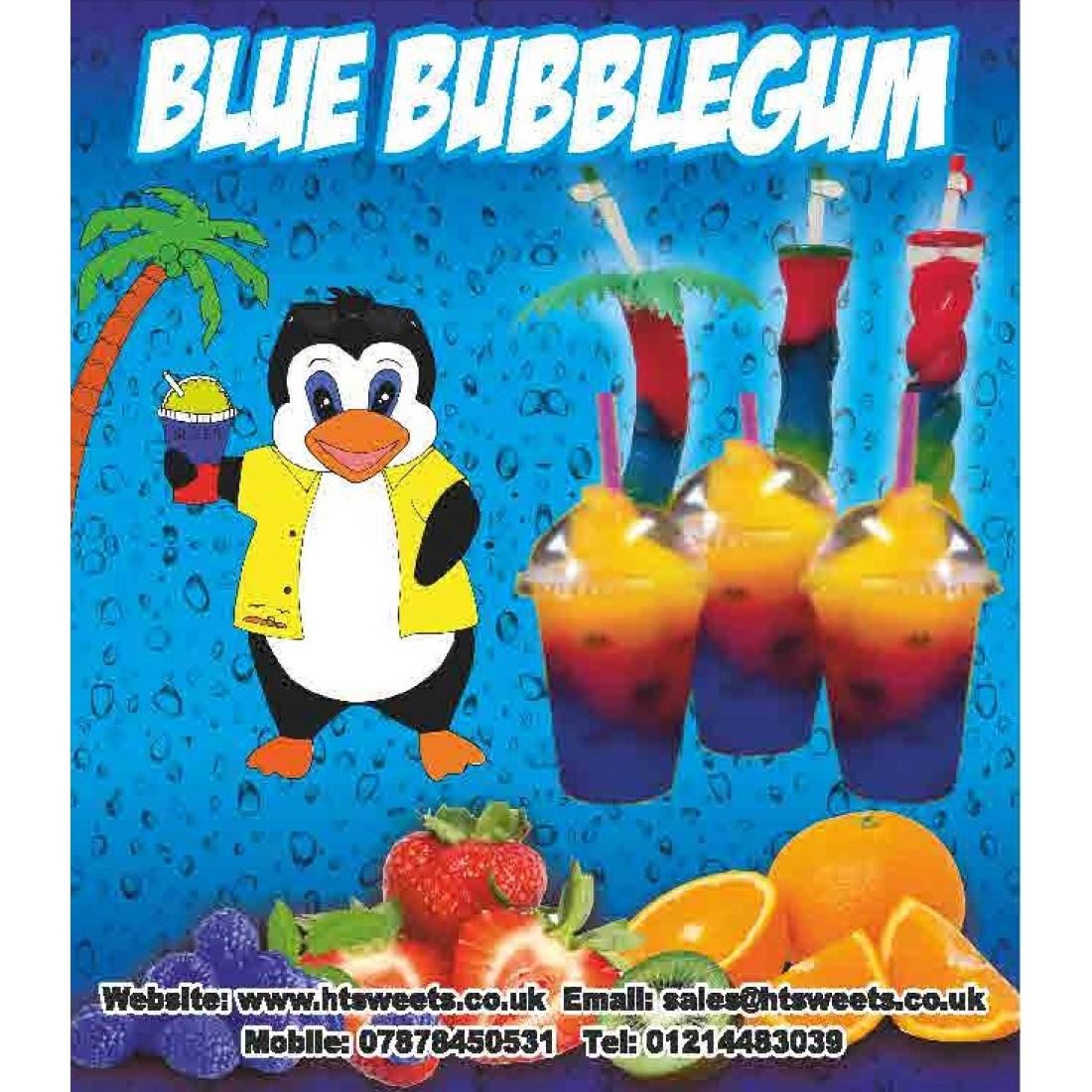 FLAVOUR LABEL FOR FABY SLUSH MACHINE Size: 17X19 cm