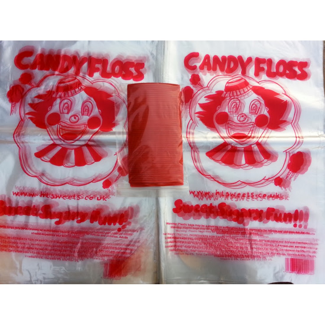 Candy floss bags 1x100