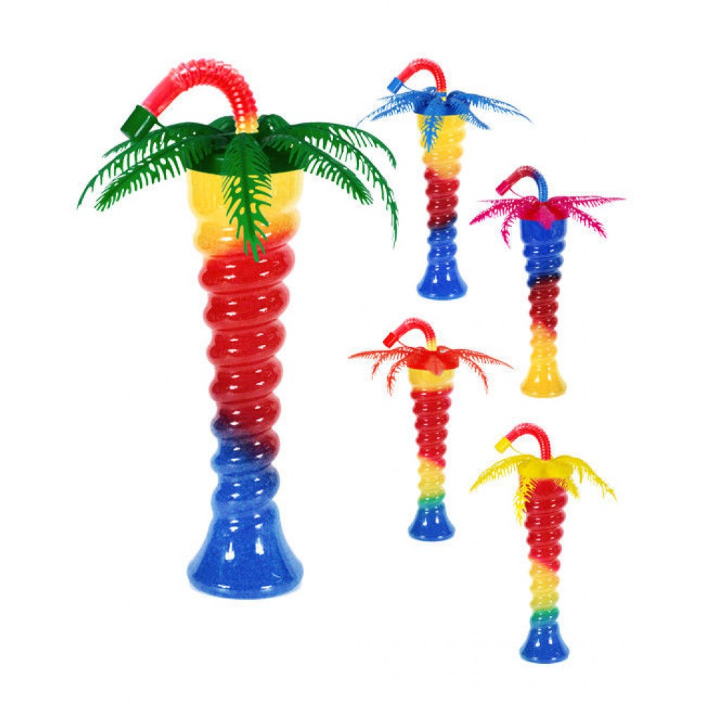 PALM TREE Twist Slush yard cup 12oz (350ml) HT1 x 170 cups with lid and ...